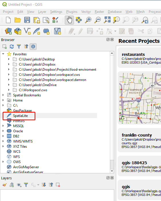 Practical Exercise 3: Spatial database management using SpatiaLite ...