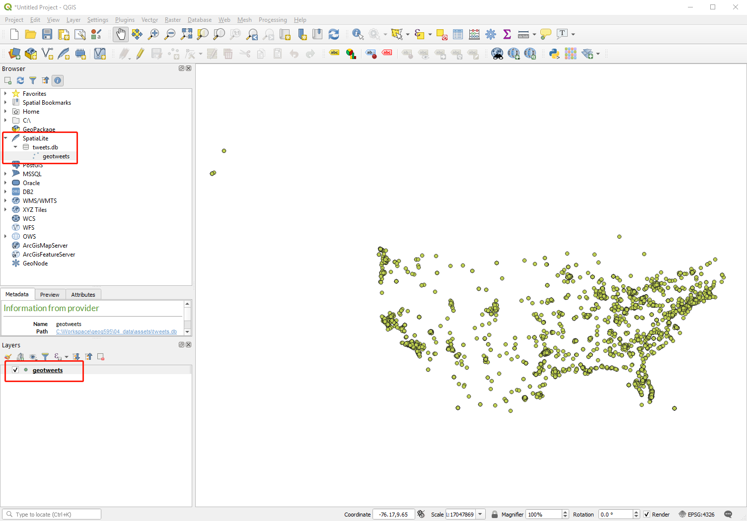 Practical Exercise 3: Spatial database management using SpatiaLite ...